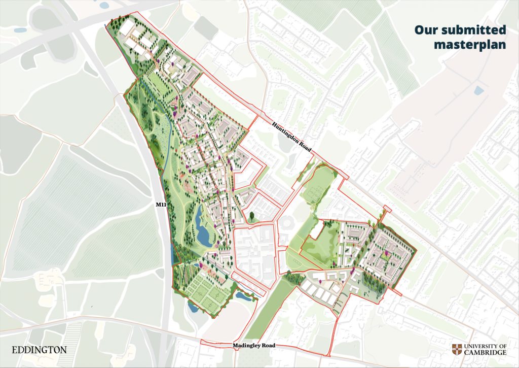 Development project in North West Cambridge - Tree Frontiers